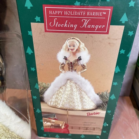 Hallmark | Accents | Vintage Hallmark Barbie Doll Mantel Stocking ...
